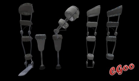 Second Life Marketplace - CGoo Leg Braces & Peg Leg Big Pack
