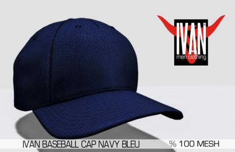 Second Life Marketplace - IVAN baseball cap navy blue