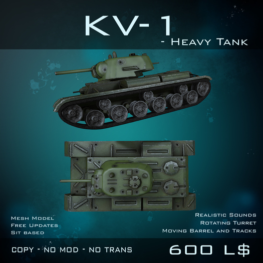 Second Life Marketplace - [BW] KV-1 - Box