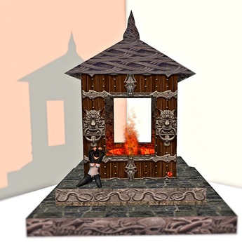 Second Life Marketplace - Dungeon Fireplace 13 prims