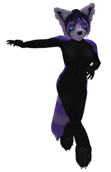 Second Life Marketplace - Luskwood Red Panda (Wah) Avatar - Purple Female