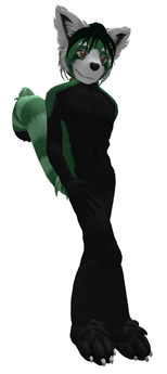 Second Life Marketplace - Luskwood Red Panda (Wah) Avatar - Green Male