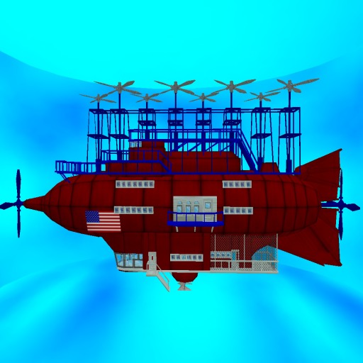 Second Life Marketplace - The Flying Patriot Fan Mod Albatross Airship ...
