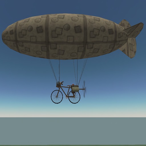 Second Life Marketplace - The Amazing Bicycle Blimp! (alternate) (wear me)