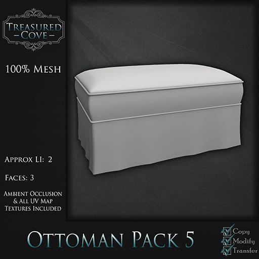 Second Life Marketplace - -TC- Ottoman Pack 5 Mesh