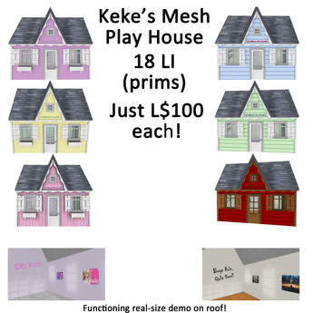 Second Life Marketplace - Keke's Playhouse YELLOW (Rez-Faux)