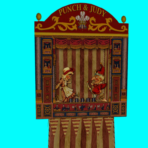 Second Life Marketplace - *Steam Fair* Punch and Judy Puppet Booth (4 ...
