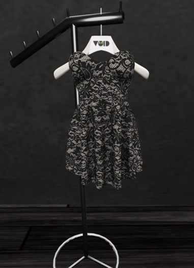 Second Life Marketplace - [VOID] Black Lace Dress