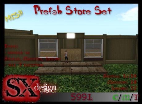 Second Life Marketplace - ~SXD~ Prefab Mesh Store Set