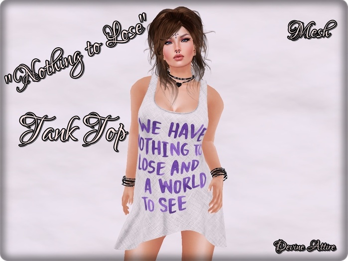 Second Life Marketplace - {DA} Nothing to Lose Tank Top