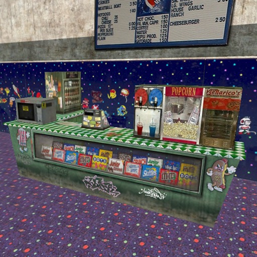 Second Life Marketplace - Slum City Arcade - Concessions Stand (9 prims)
