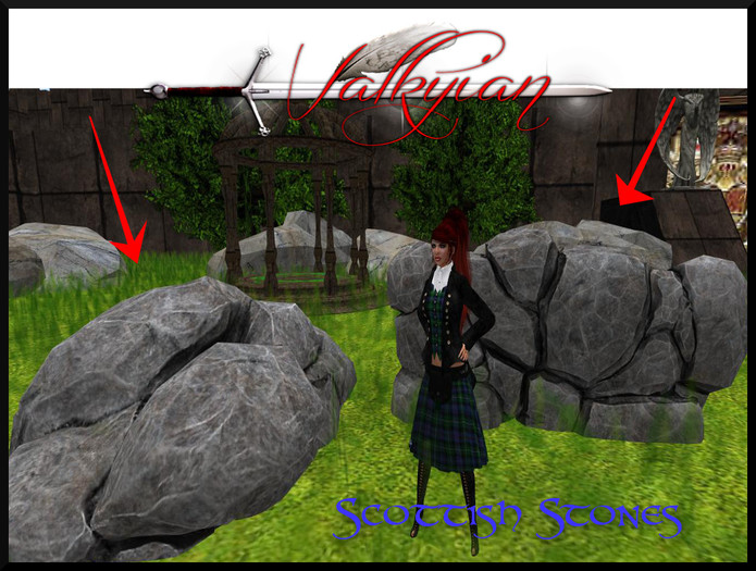 Second Life Marketplace - ~Valkyrian~Scottish Land Wall and ground Stone