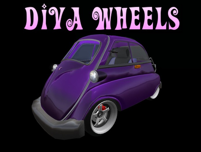 Second Life Marketplace - Issy the purple bubble car