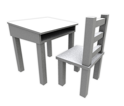 Second Life Marketplace - [LR]Mesh School Table Set 1 FULLPERM