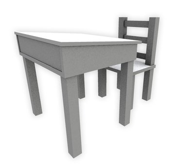 Second Life Marketplace - [LR]Mesh School Table Set 1 FULLPERM