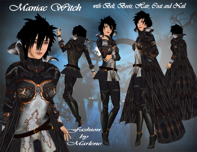 Second Life Marketplace - MG Maniac Witch with Coat & Nail