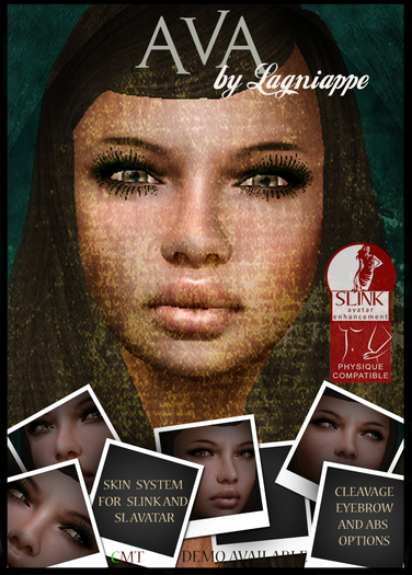 Second Life Marketplace - (lagniappe) Ava Skin for Mesh Body (SLINK ONLY)