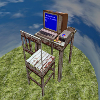 Second Life Marketplace - Hobo Town - Commodore 64 Workstation (10 prims)