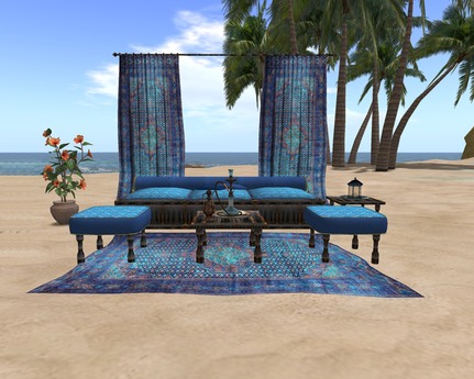 Second Life Marketplace - Heavenly Blue - Living Room Set