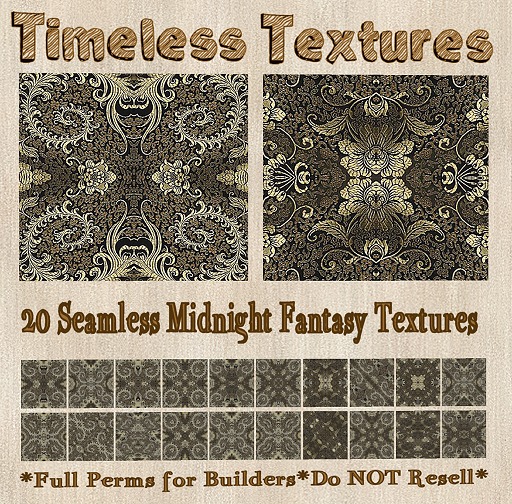 Second Life Marketplace - 20 Seamless Midnight Fantasy Timeless Textures