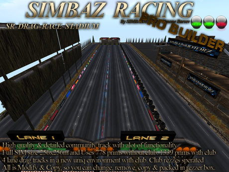 Second Life Marketplace - [SM] Drag Race Stadium