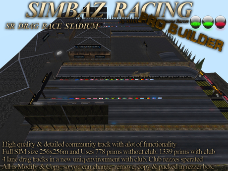 Second Life Marketplace - [SM] Drag Race Stadium