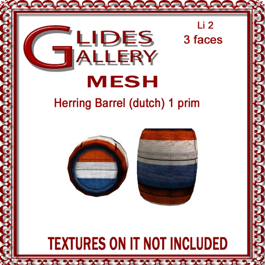 Second Life Marketplace - Herring barrel (dutch) mesh