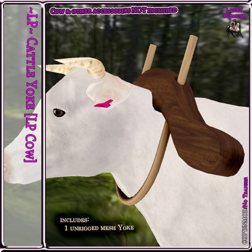 Second Life Marketplace - ~LP~ 100% mesh Cattle Yoke [LPCow] BOXED