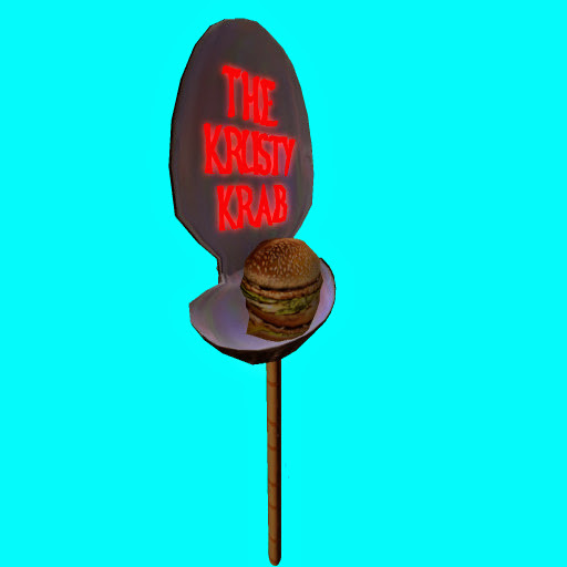 Second Life Marketplace - The Krusty Krab Sign (4 prims)