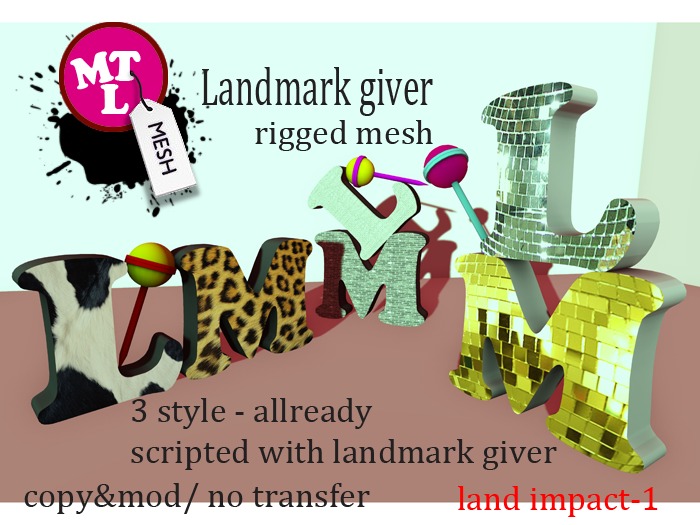 Second Life Marketplace - :: Miss LT Landmark giver - fatpack