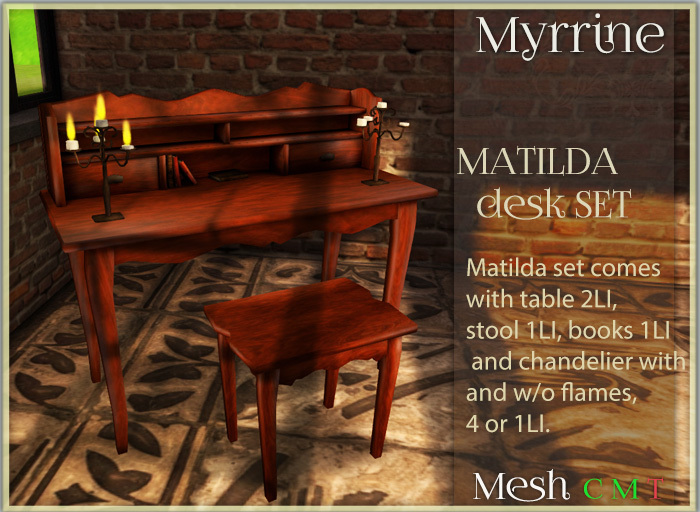 Second Life Marketplace - *old item discount* Matilda antique desk set