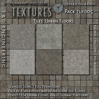 Second Life Marketplace - [TUF005] 6 1024px Weather-Worn Stone Tile ...