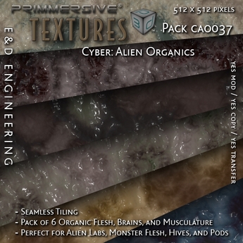 Second Life Marketplace - [CAO037] 6 512px Wet and Shiny Alien Organic ...