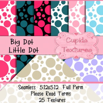 Second Life Marketplace - *Cupids Textures * 25 BIG DOT LITTLE DOT