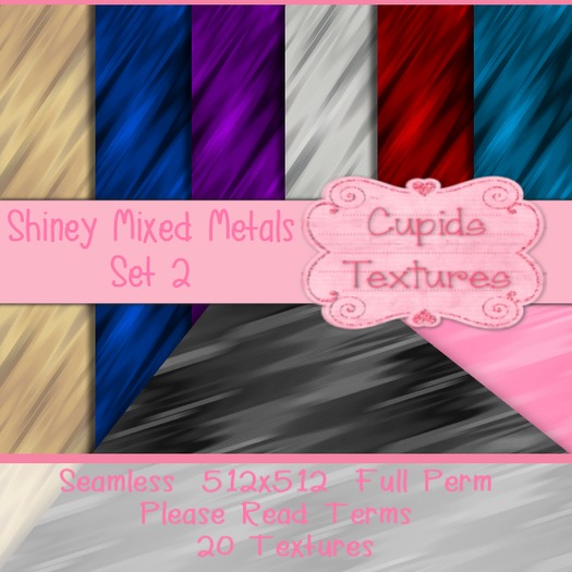 Second Life Marketplace - *Cupids Textures * 20 SHINEY MIX MIXED METALS ...