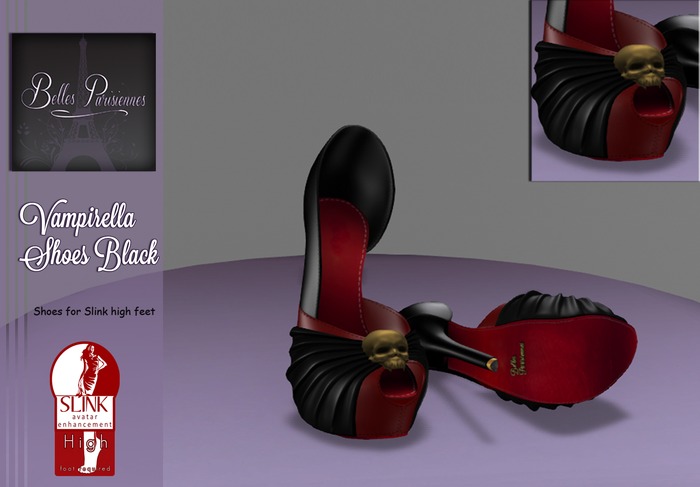 Second Life Marketplace - Vampirella Shoes Black