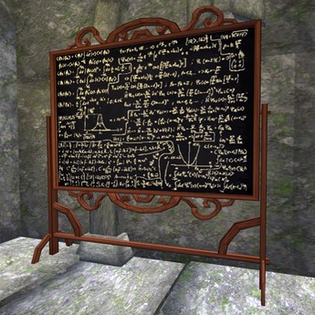 Second Life Marketplace - Mad Scientist Lab Chalkboard (2 prims)