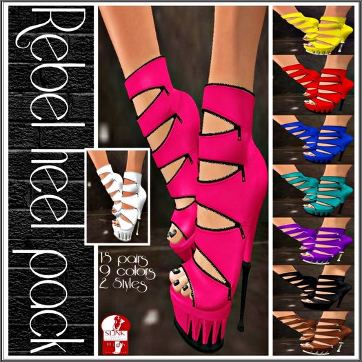 Second Life Marketplace - REBEL HEEL PACK