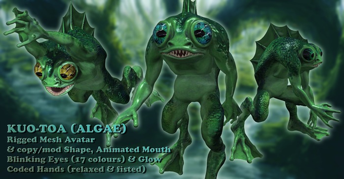 Second Life Marketplace - KUO-TOA [algae] Complete RiggedMesh AV & Shape