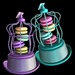 Second Life Marketplace - The Mad Hattery Set of My ! Macaroons Top Hats