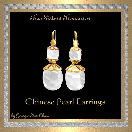 Second Life Marketplace - Chinese Pearl Earrings.