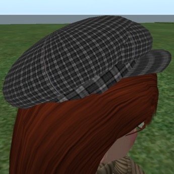 Second Life Marketplace - Hobo Cap (Gray Plaid)