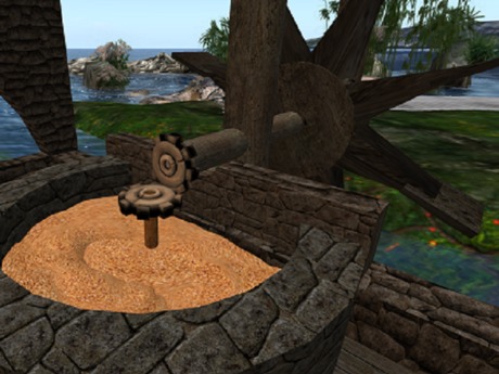 Second Life Marketplace - Medieval Grain Mill - 21 Prims - Box
