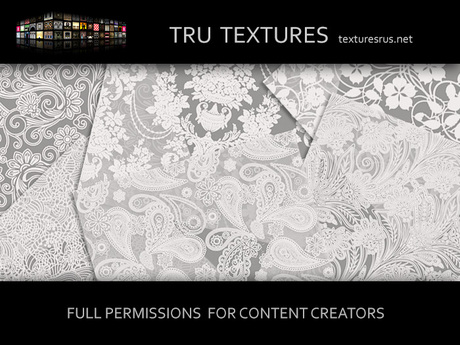 Second Life Marketplace - 12 Seamless White Modern Patterned ...