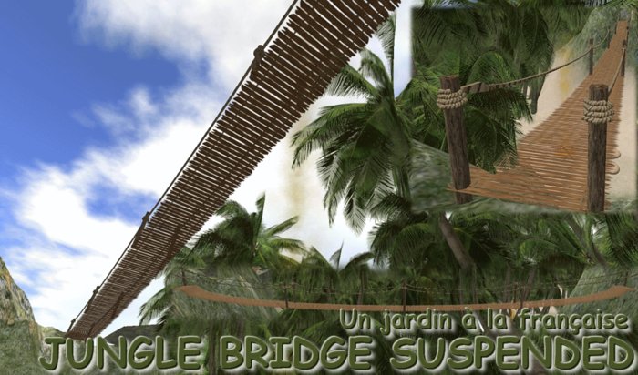 Second Life Marketplace - JUNGLE BRIDGE SUSPENDED COPY - monkey bridge ...