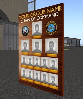 Second Life Marketplace - {Harcassle Supply Co.} Chain of Command Plaque