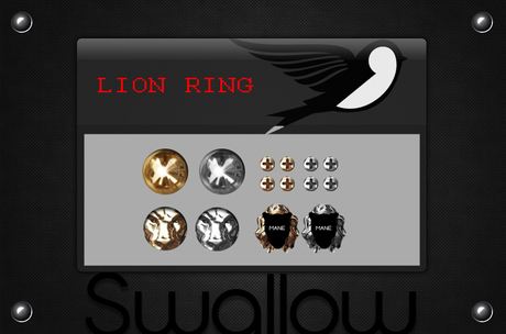 Second Life Marketplace - ^^Swallow^^ Lion Ring