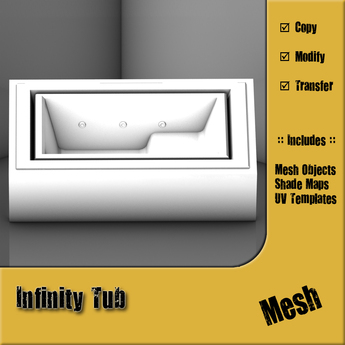 Second Life Marketplace - DMF - Inset Infinity Tub (Mesh) Box