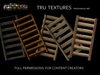 Second Life Marketplace - 24229: 10 x Seamless Wood Ladder Step Stair ...