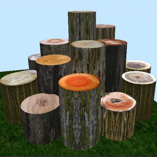 Second Life Marketplace - BREEDABLE LOG DISPLAY OLD NATURAL